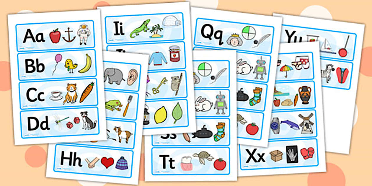 A-Z Picture Cards - Alphabet for Kids (teacher made)