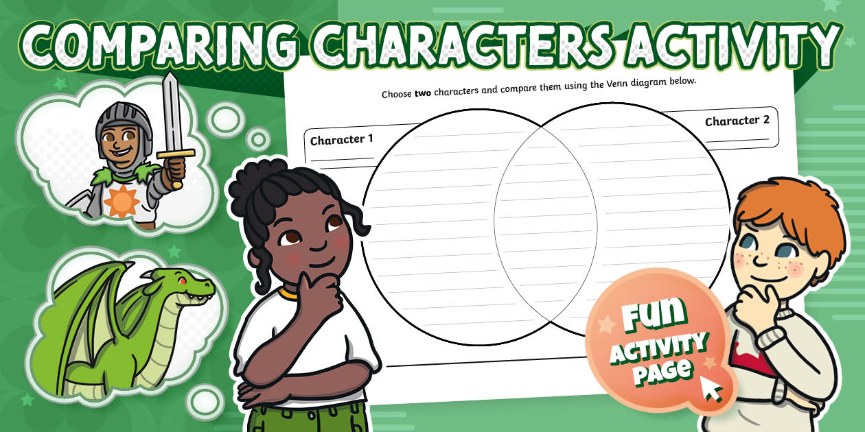 Comparing Characters Reading Comprehension Activity