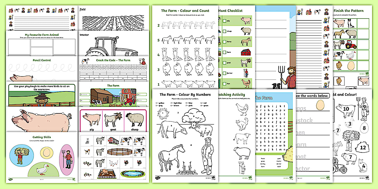 The Farm Aistear Activity Pack