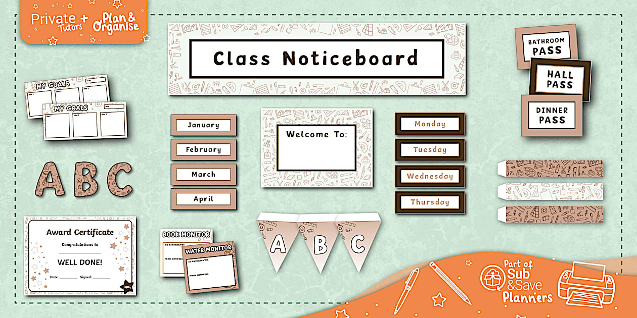 Private Tutors | Stationery Supplies | Classroom Display Pack