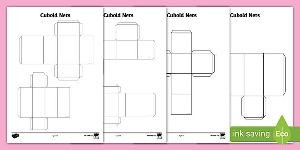 3D Box Nets Templates | 3D Cuboid Nets | Twinkl - Twinkl