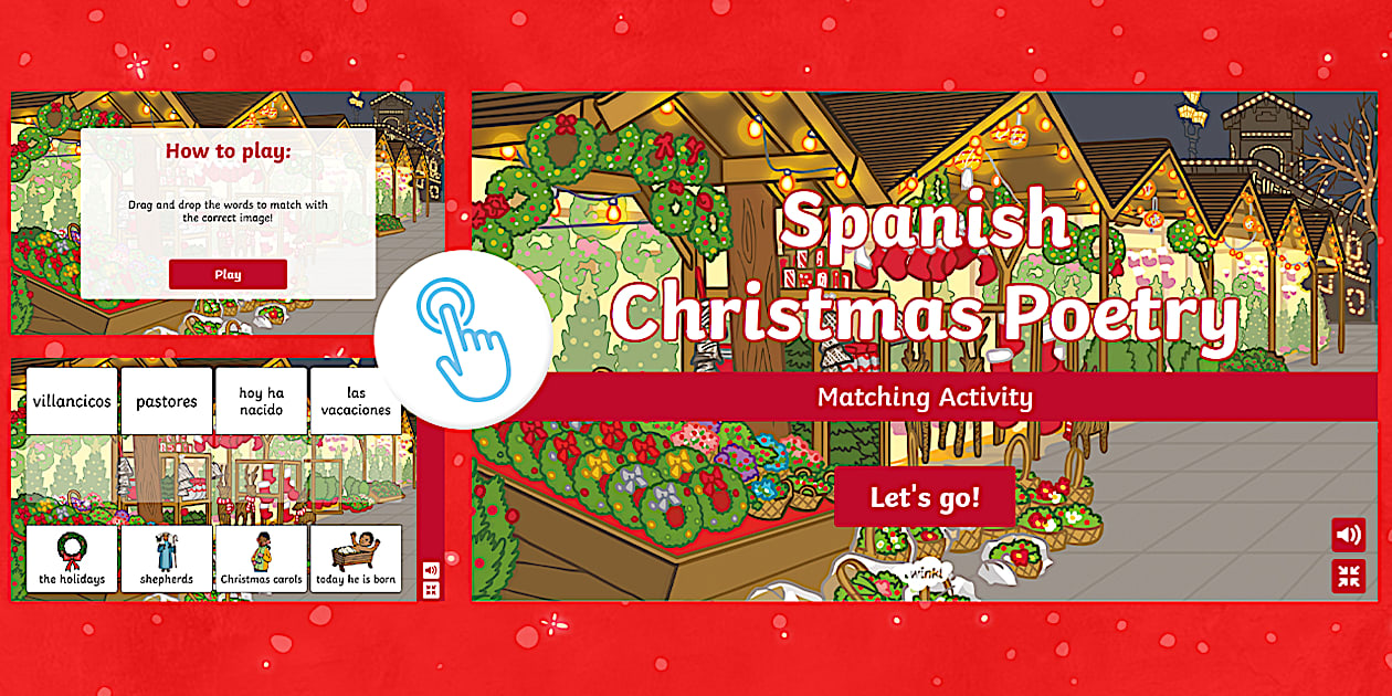 Interactive Spanish Christmas Vocabulary Game | CfE | Twinkl