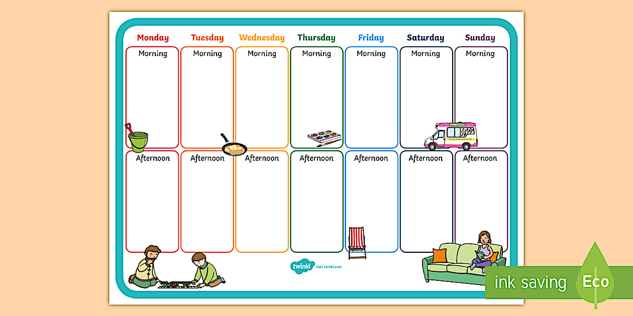 Black and White Summer Holiday Activity Template - Twinkl