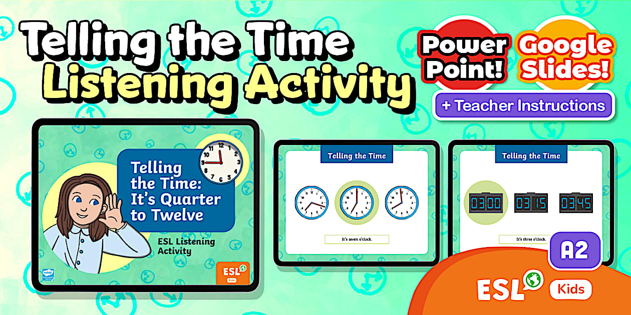 ESL Telling Time Activity Pack