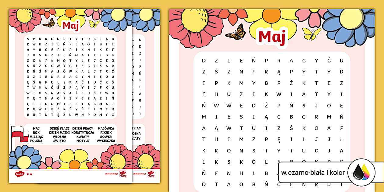 Maj | Wykreślanka | Słownictwo (Teacher-Made) - Twinkl