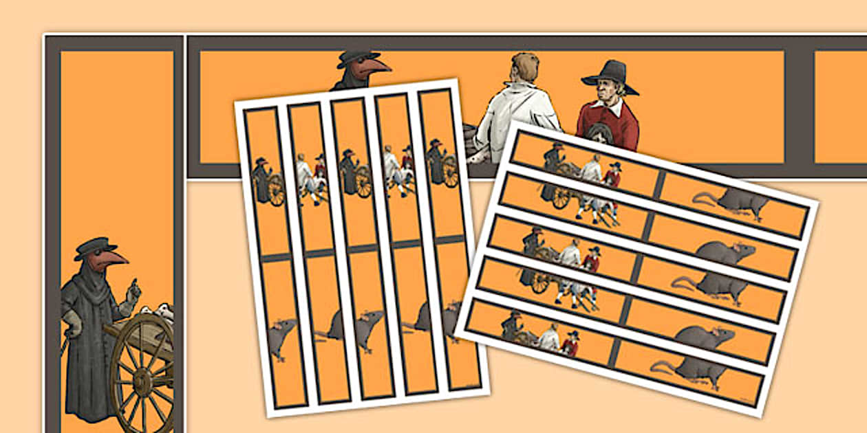 The Black Death Display Borders - Twinkl