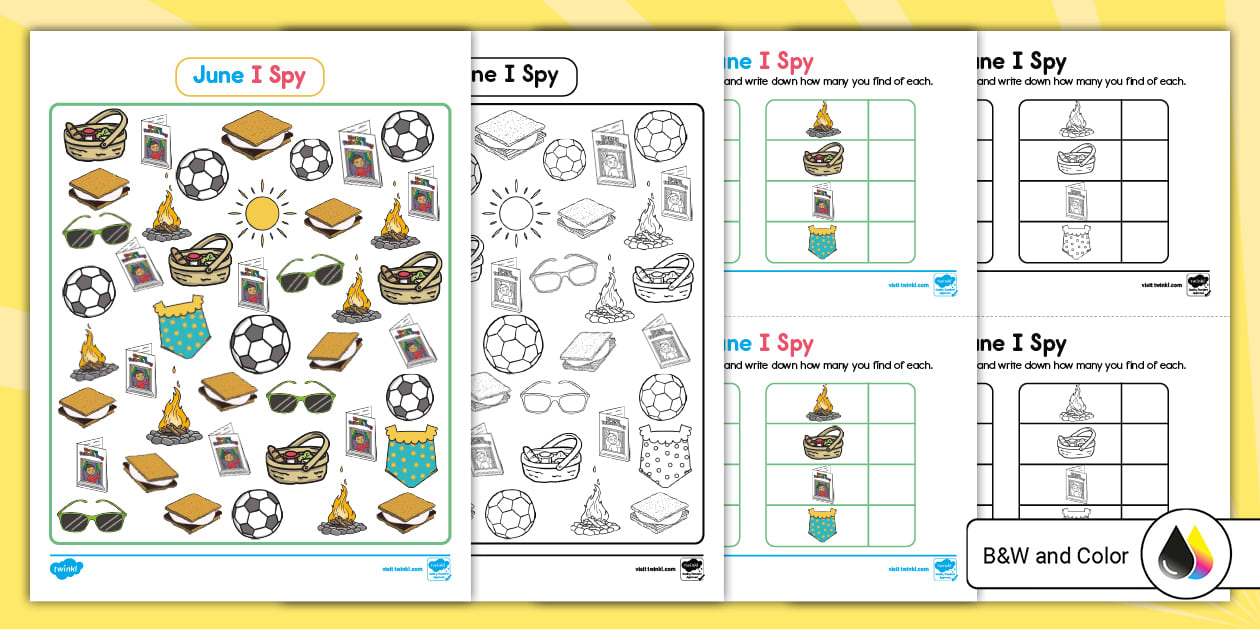 June I Spy Activity (teacher made) - Twinkl
