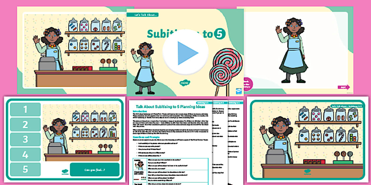 👉 Talk About Subitising to 5 Maths Resource Pack and Planning Ideas