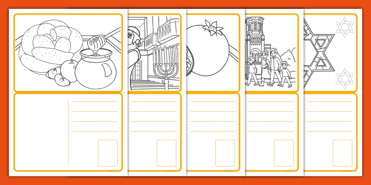 Five Rosh Hashanah Postcards | Twinkl | Religion | EYFS