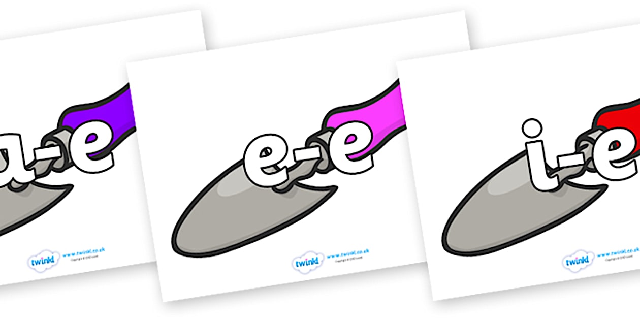 Modifying E Letters on Trowels (teacher made) - Twinkl