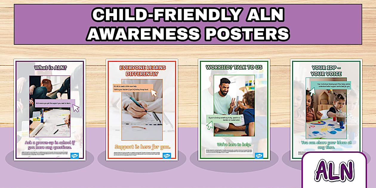 Child-friendly ALN Awareness Posters