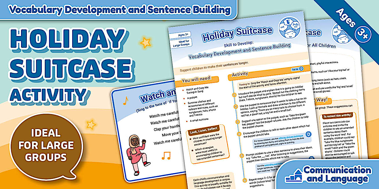EYFS Communication and Language Activity: Longer Sentences