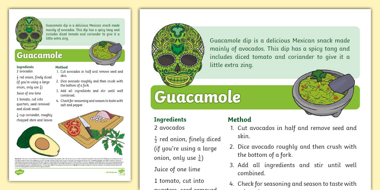 Guacamole Recipe