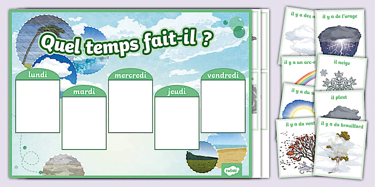 👉 French: Weather Display Poster (teacher made) - Twinkl