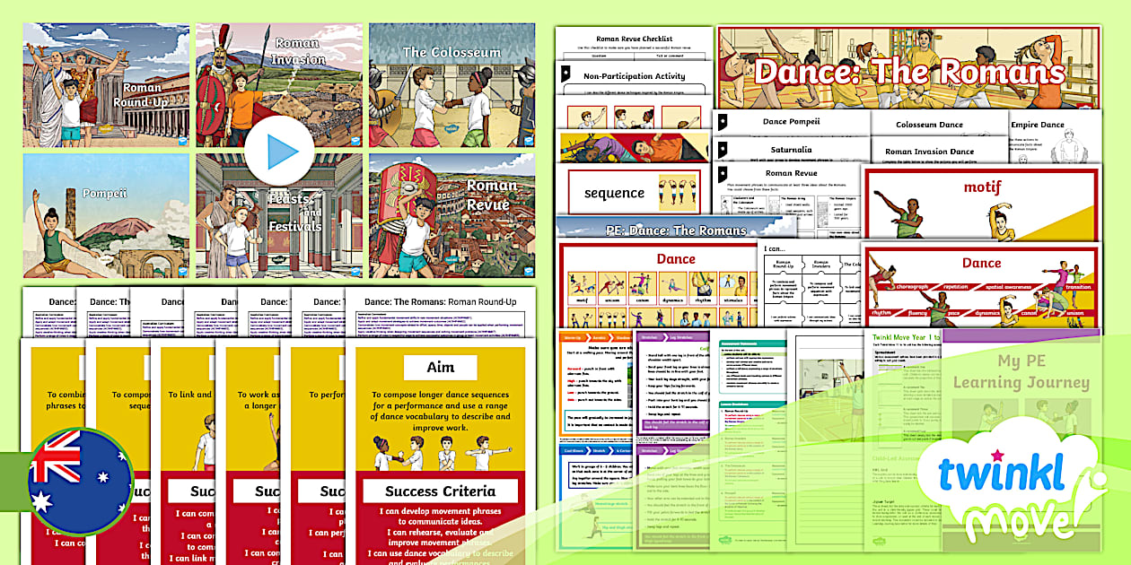 Twinkl Move PE – Year 4 Dance: Romans – Unit Pack