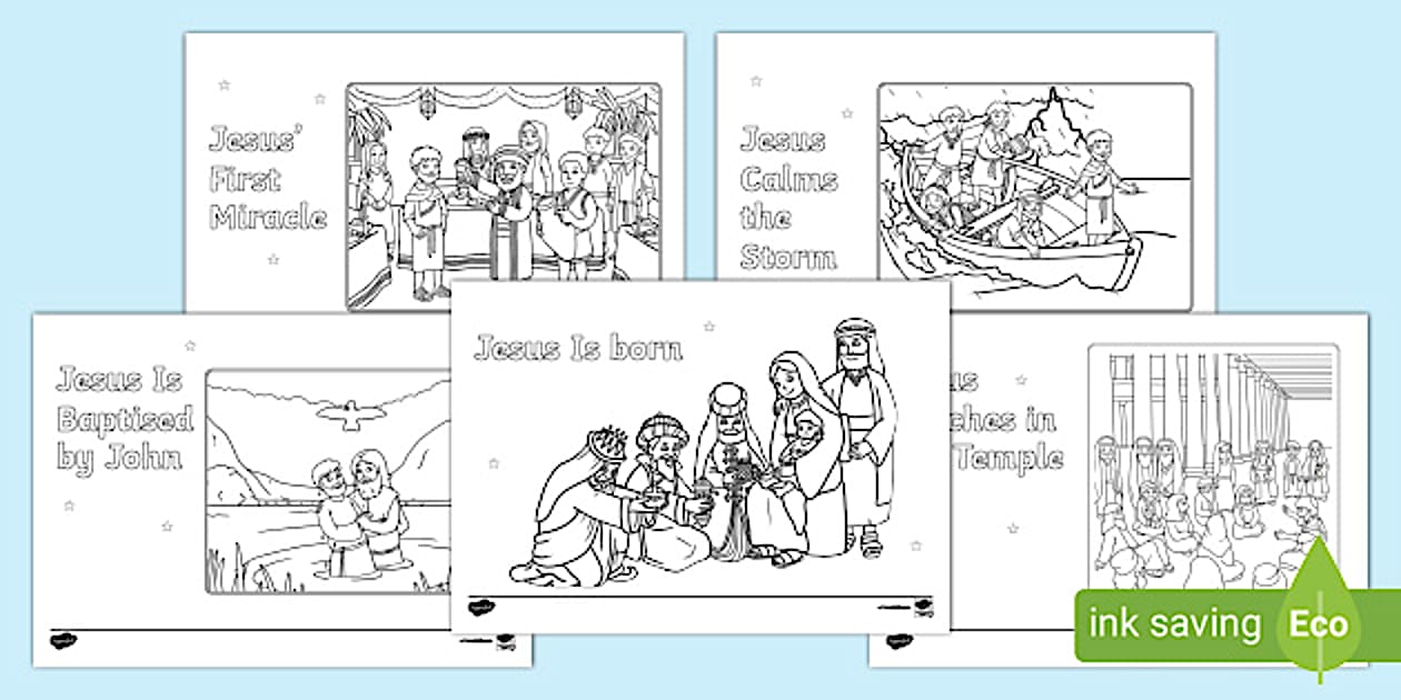 Jesus Colouring Sheets (teacher made) - Twinkl