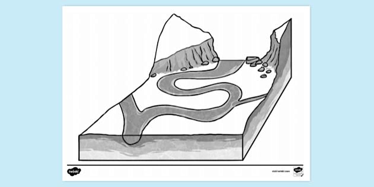 Middle River Course Colouring Sheet | Teaching Resources