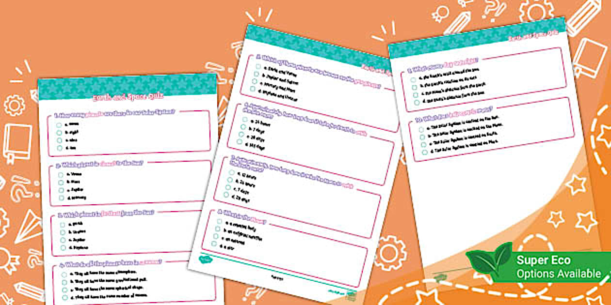 KS2 Earth and Space Quiz (Ages 7 - 11)