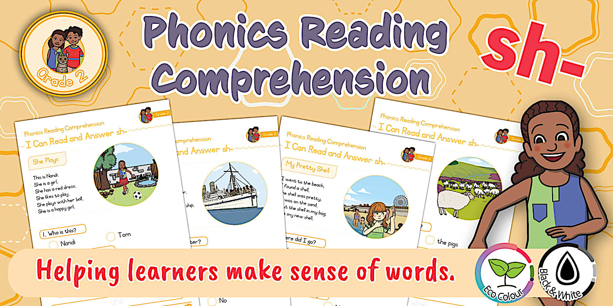 Grade 2 Phonics Reading Comprehension sh-