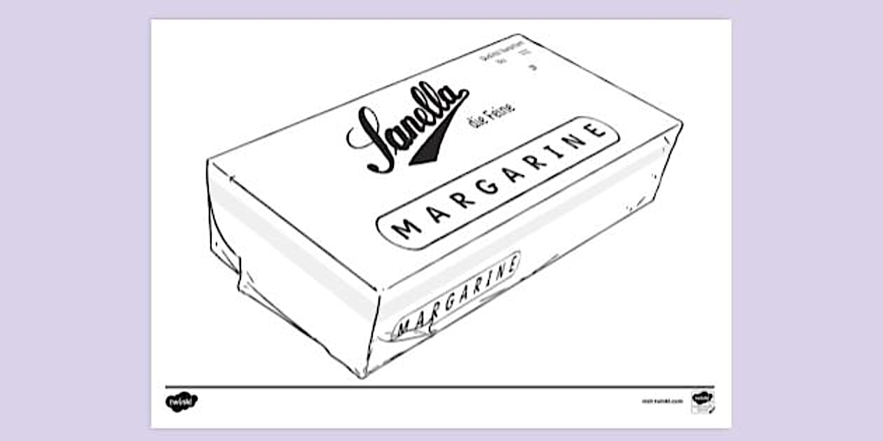 Margarine Colouring Sheet | Colouring | Colouring Sheets