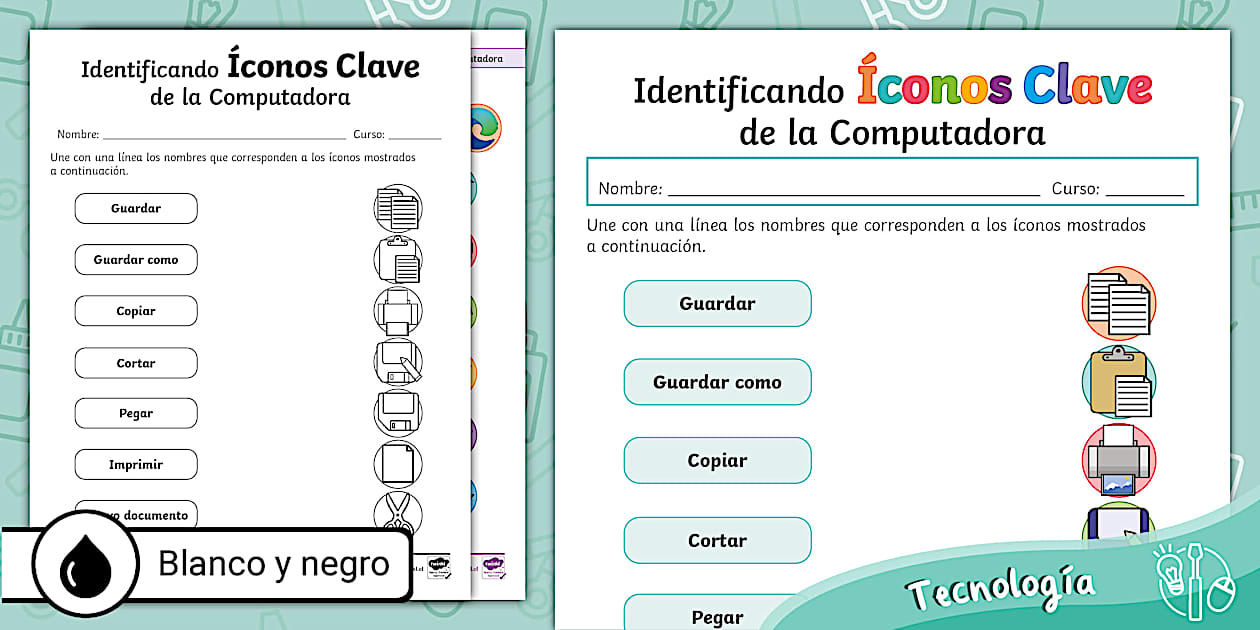íconos | computador | tecnología | copiar | pegar | cortar