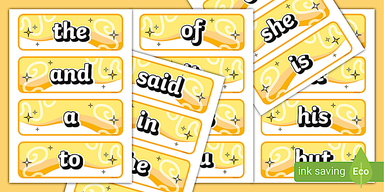 Golden Words Flashcards | F-2 | Teacher-Made (teacher made)