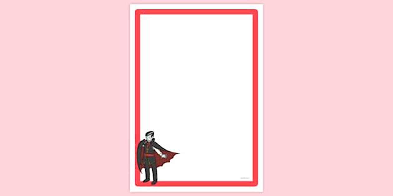 Vampire Page Border | Page Borders | Twinkl - Twinkl