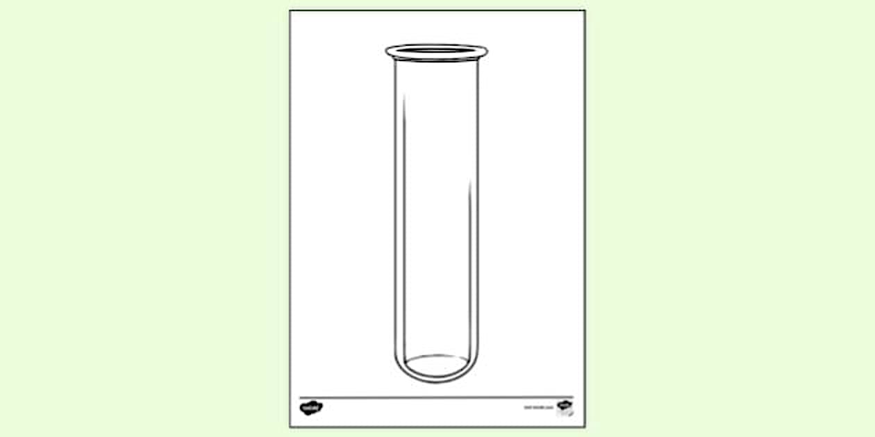 Boiling Tube Colouring Sheet | Colouring Sheets - Twinkl