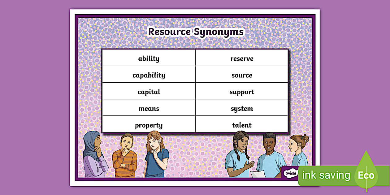 Resource Synonyms Word Mat