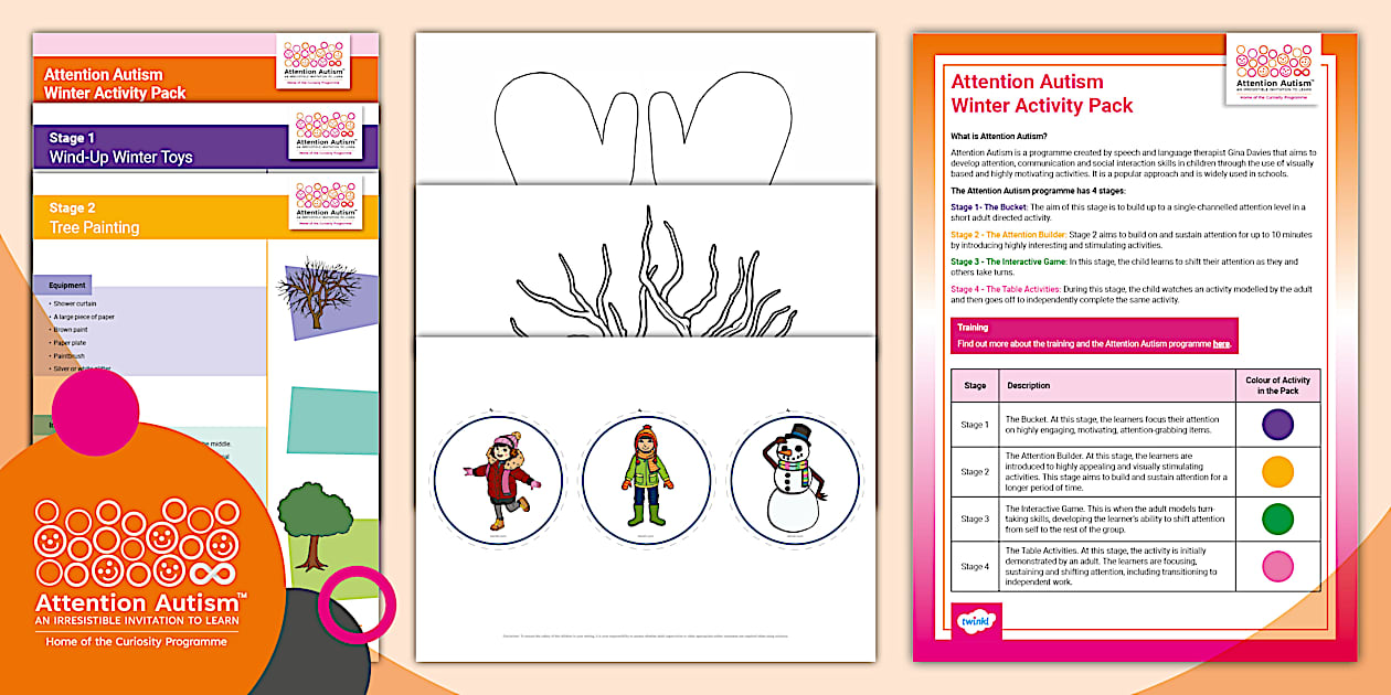 FREE! - Attention Autism Winter Activity Pack (teacher made)