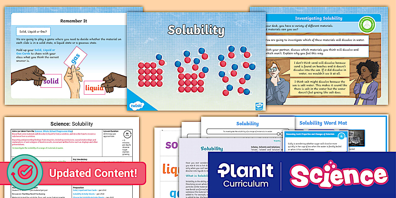 Science: Dissolving Lesson Pack | Changes of Materials Yr5