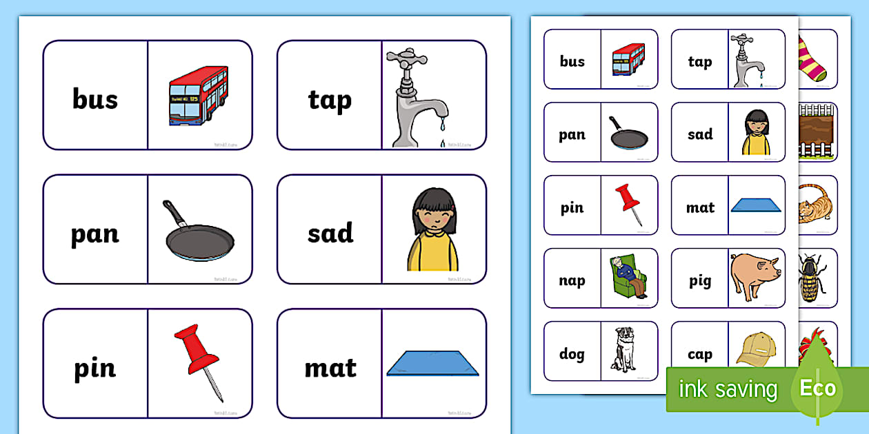 Phase 2 Phonics Sound Dominoes (teacher made) - Twinkl