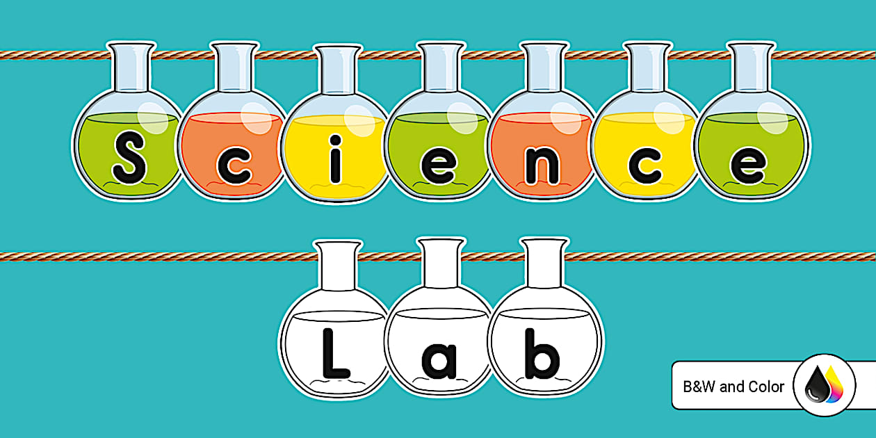 Science Lab Dramatic Play Bunting (teacher made) - Twinkl