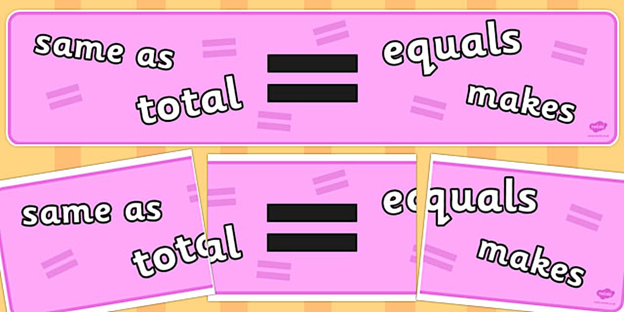 👉 Maths Sign Display Banners (Equals) - Twinkl