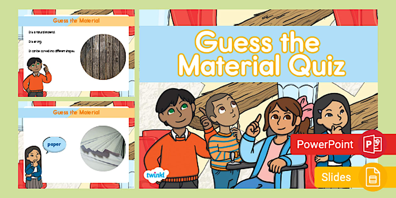 Guess the Material Quiz - PowerPoint & Google Slides