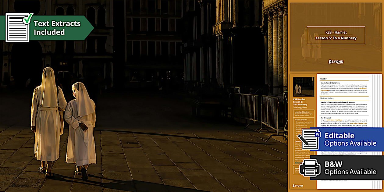 Hamlet Lesson 5 | KS3 Shakespeare | Beyond English - Twinkl