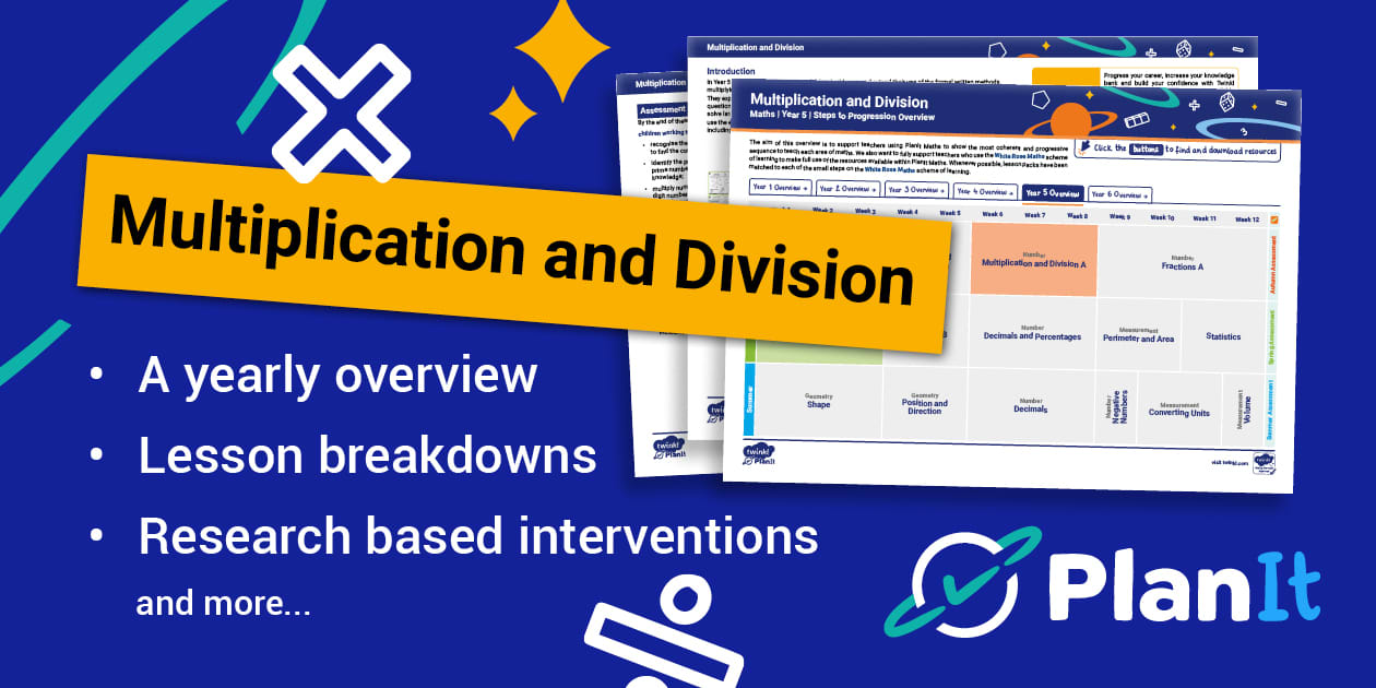 Year 5 Multiplication and Division PlanIt Maths Steps to Progression ...