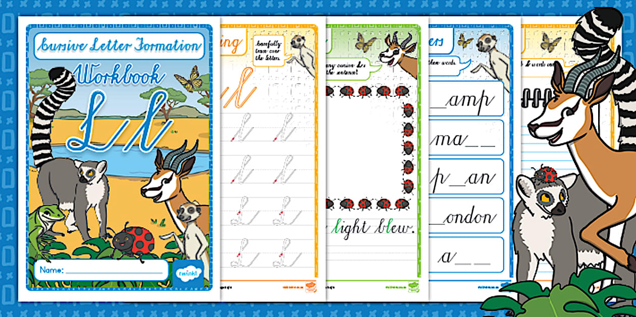 Cursive Letter Formation Workbook - Ll (Teacher-Made)