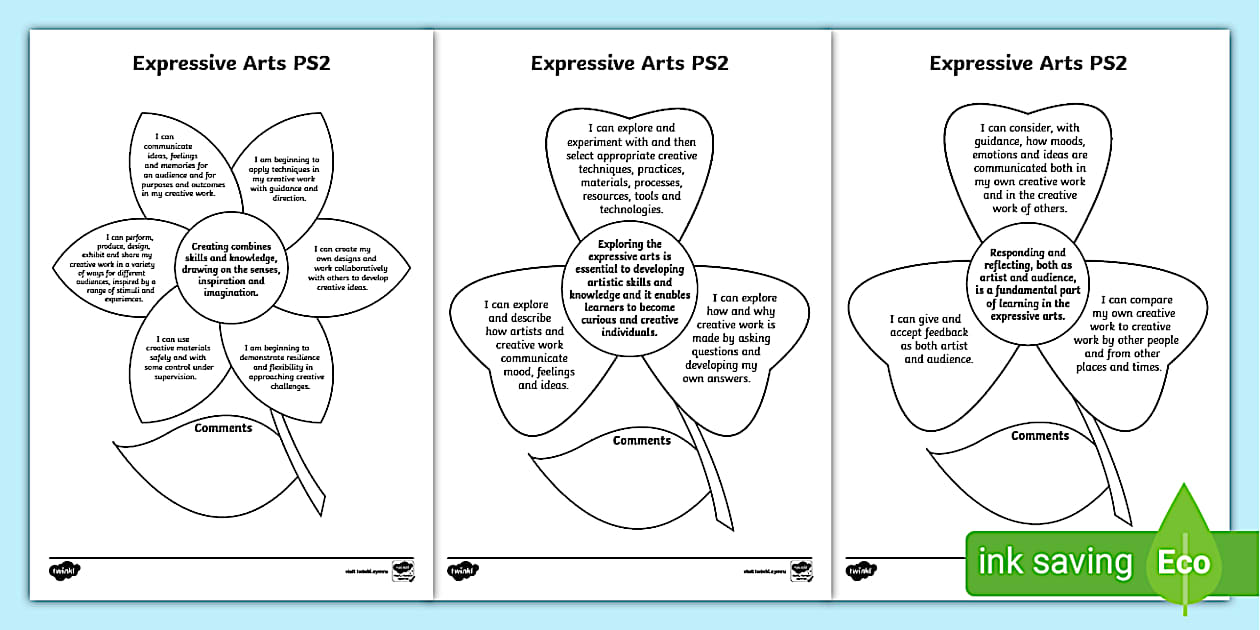 CfW: Expressive Arts Assessment Flower Pack PS2 - Twinkl