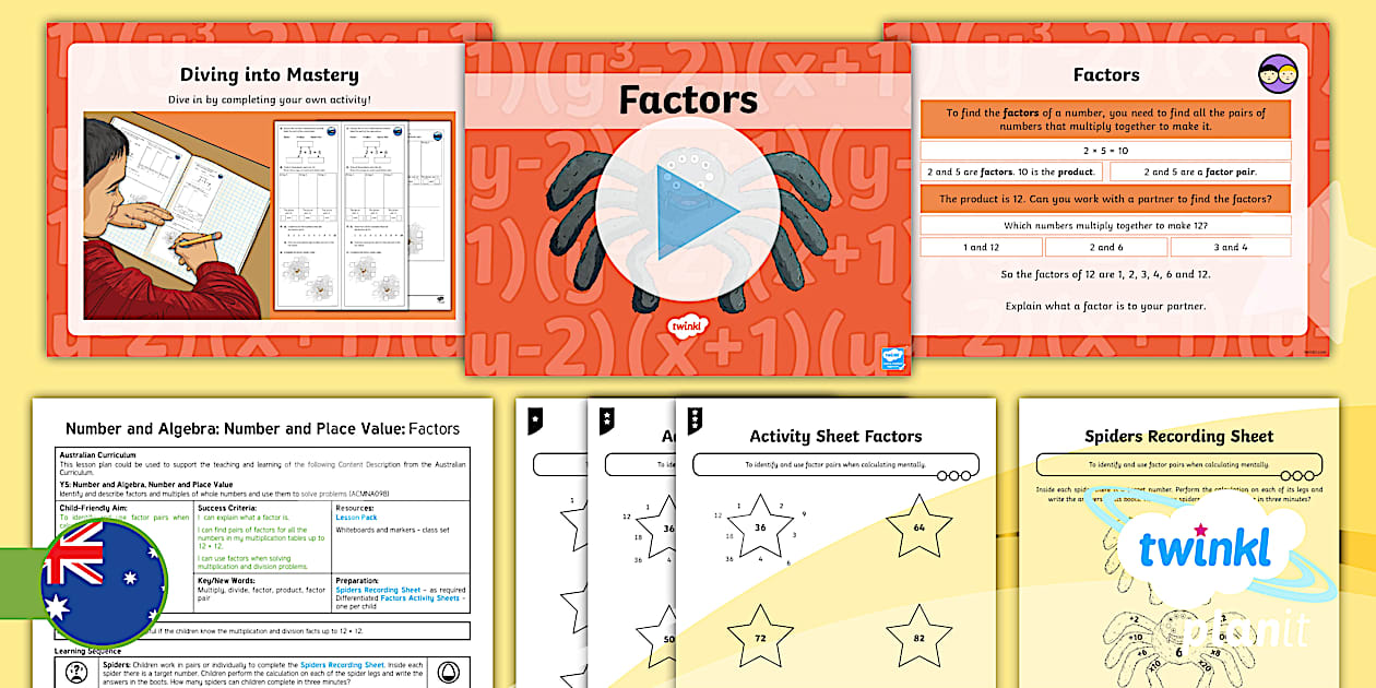 Year 5 Number and Place Value: Multiplication and Division Factors Lesson 1
