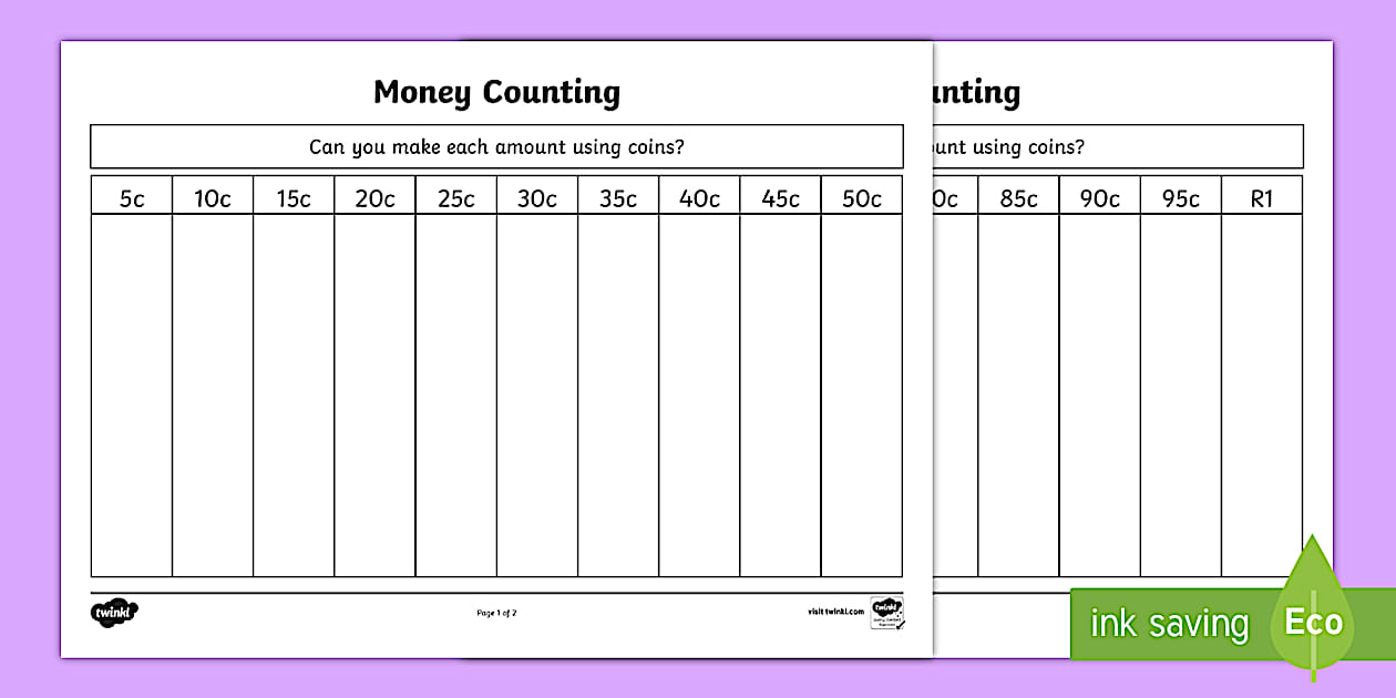 SA Money Worksheets I Resource I Twinkl ZA (teacher made)