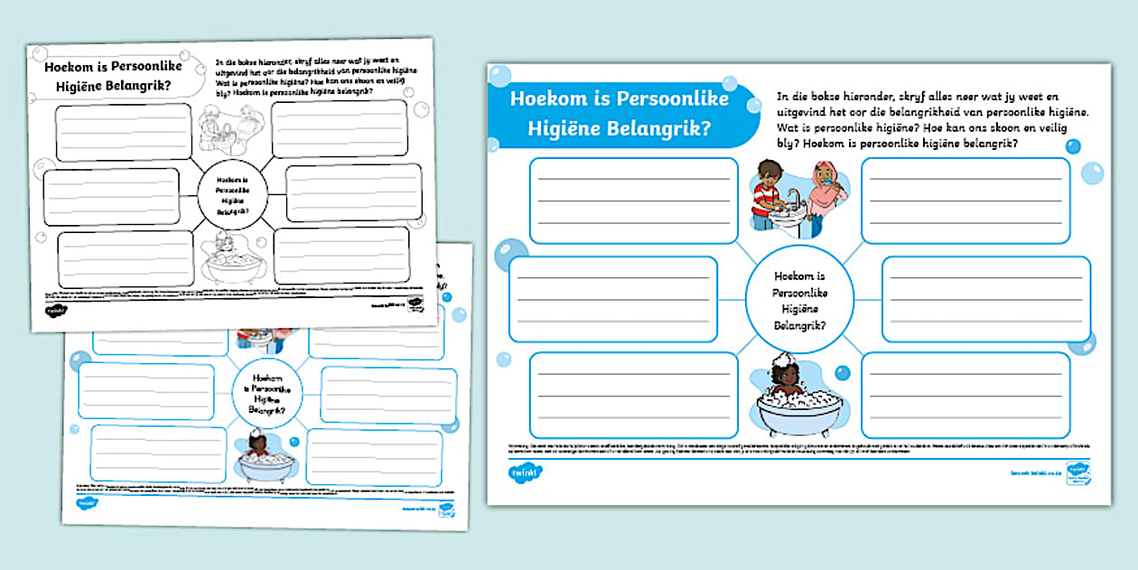 Persoonlike Higiene Breinkaart (teacher made) - Twinkl