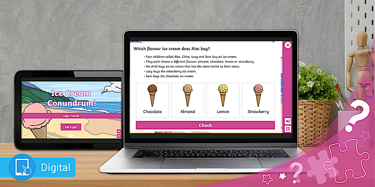 Ice Cream Logic Puzzle - Twinkl Puzzled – Kids Puzzles