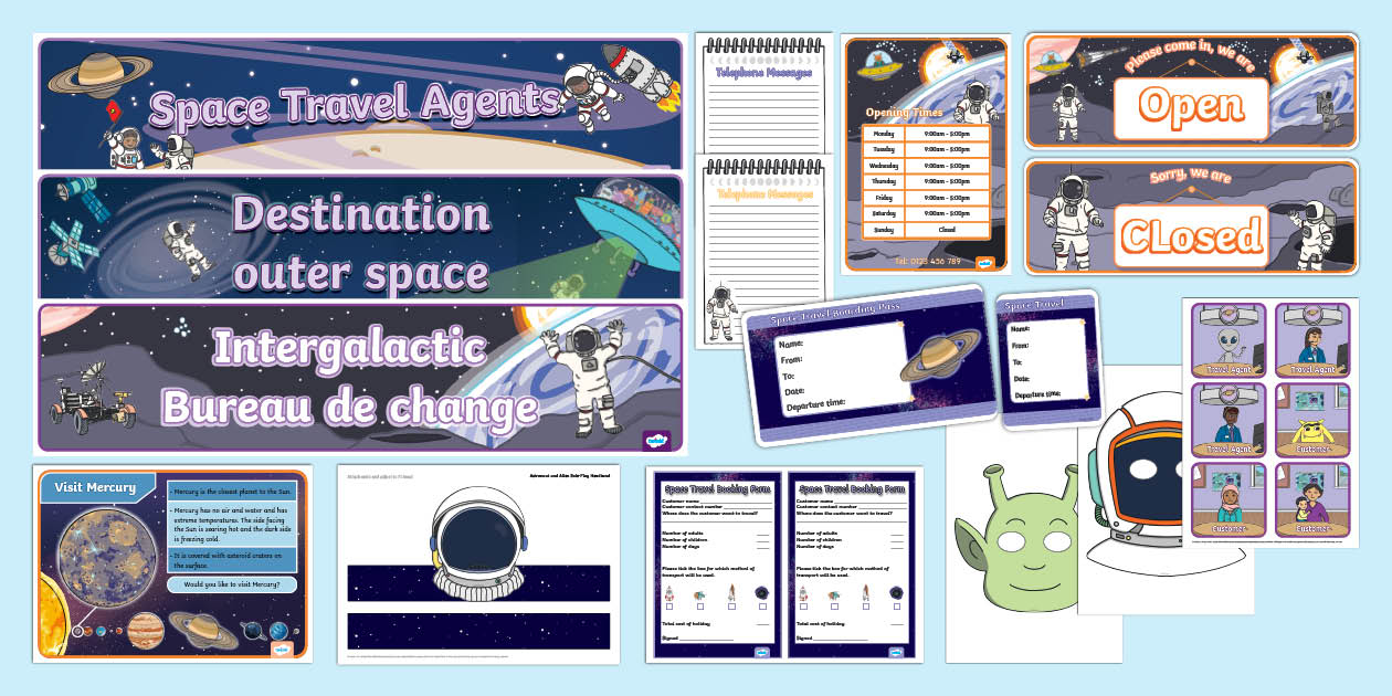 Space Travel Agents Role Play Pack - Twinkl