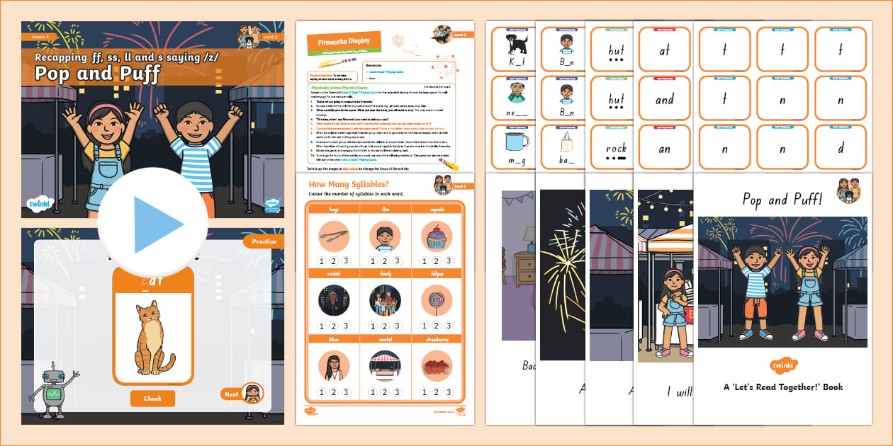 Recap 'ff, ss, ll and s saying /z/' Level 2: Week 7: Lesson 5