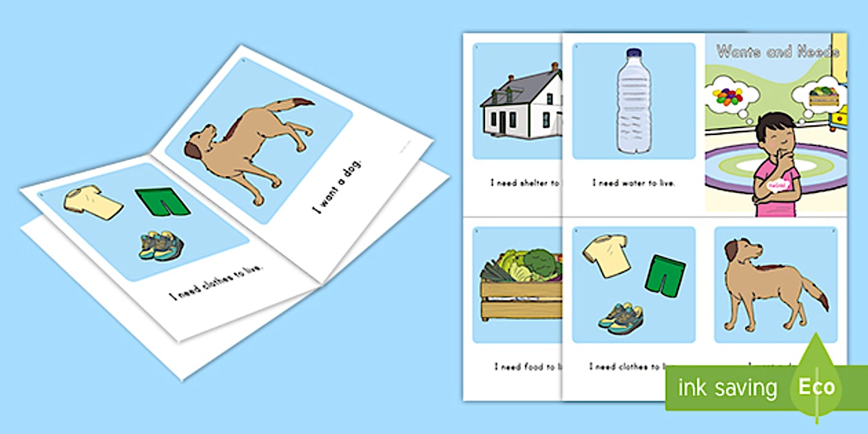 Wants and Needs Emergent Reader (teacher made) - Twinkl