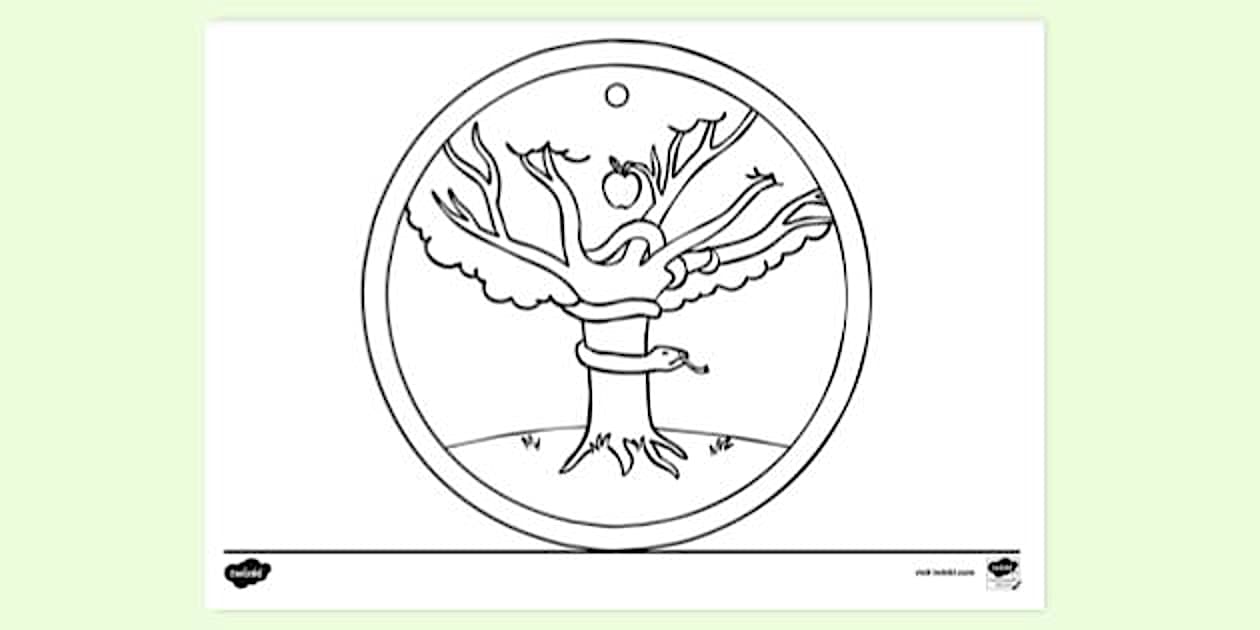 Adam and Eve Story Colouring | Colouring Sheets - Twinkl