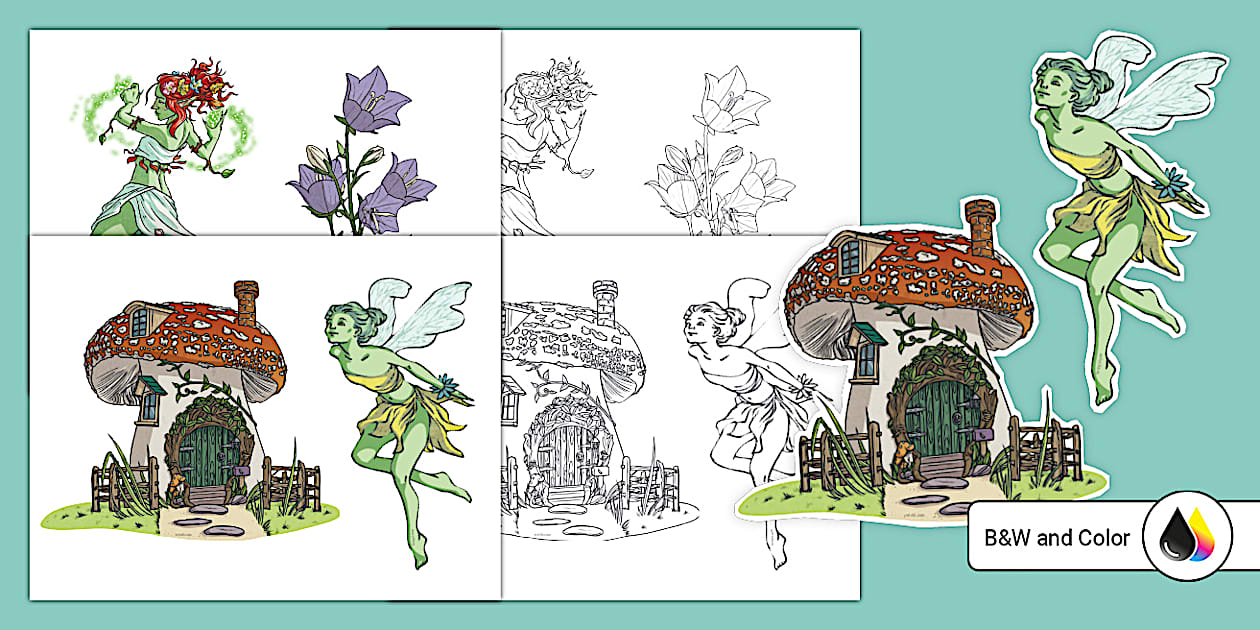 Fairy Garden Magic Bulletin Board Cutouts