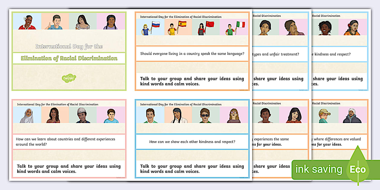 End Racism Day KS2 Discussion Cards