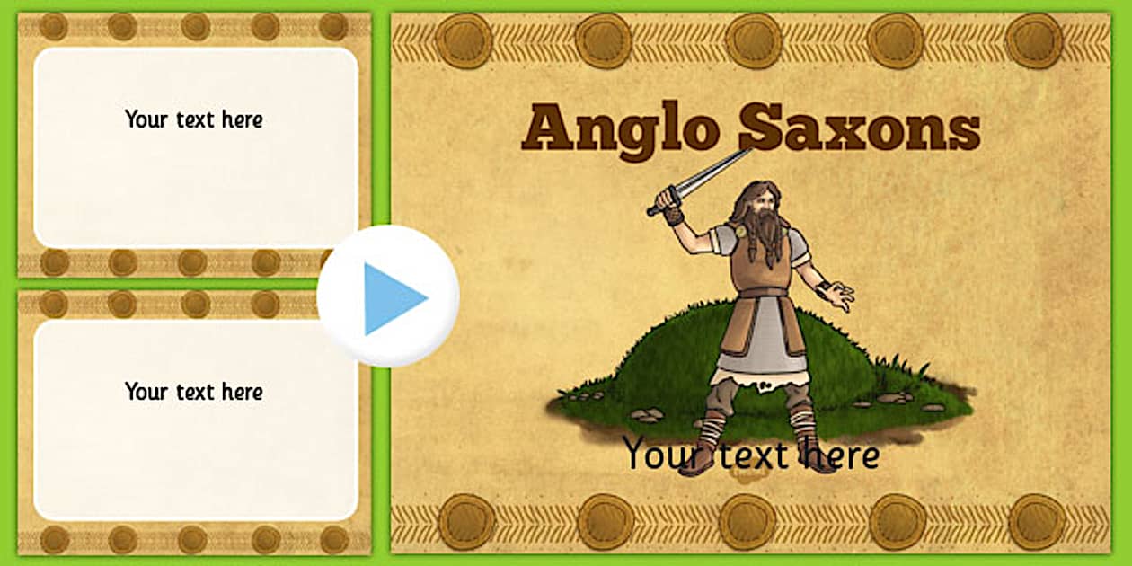 Anglo-Saxons Themed PowerPoint Template (teacher made)